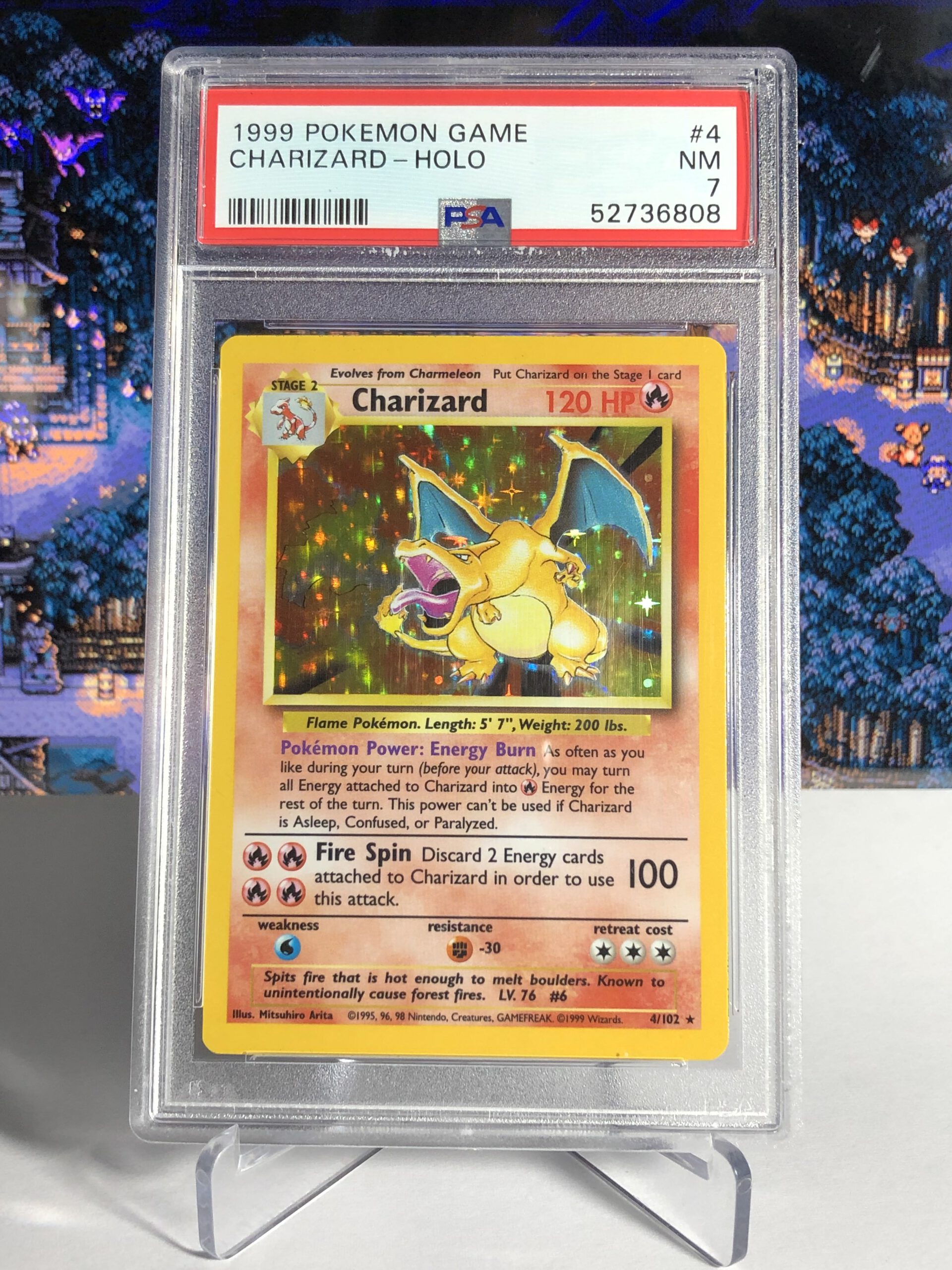 Charizard PSA 7 (Holo) - The Card Palace